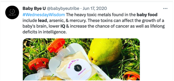 Lead in Baby Food? Checking Key Facts - Black Dot Research