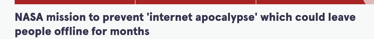 Has NASA warned of a looming internet apocalypse and launched a mission ...