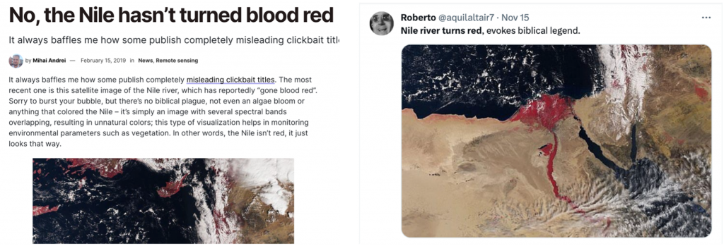 Has the Nile River turned red? - Black Dot Research