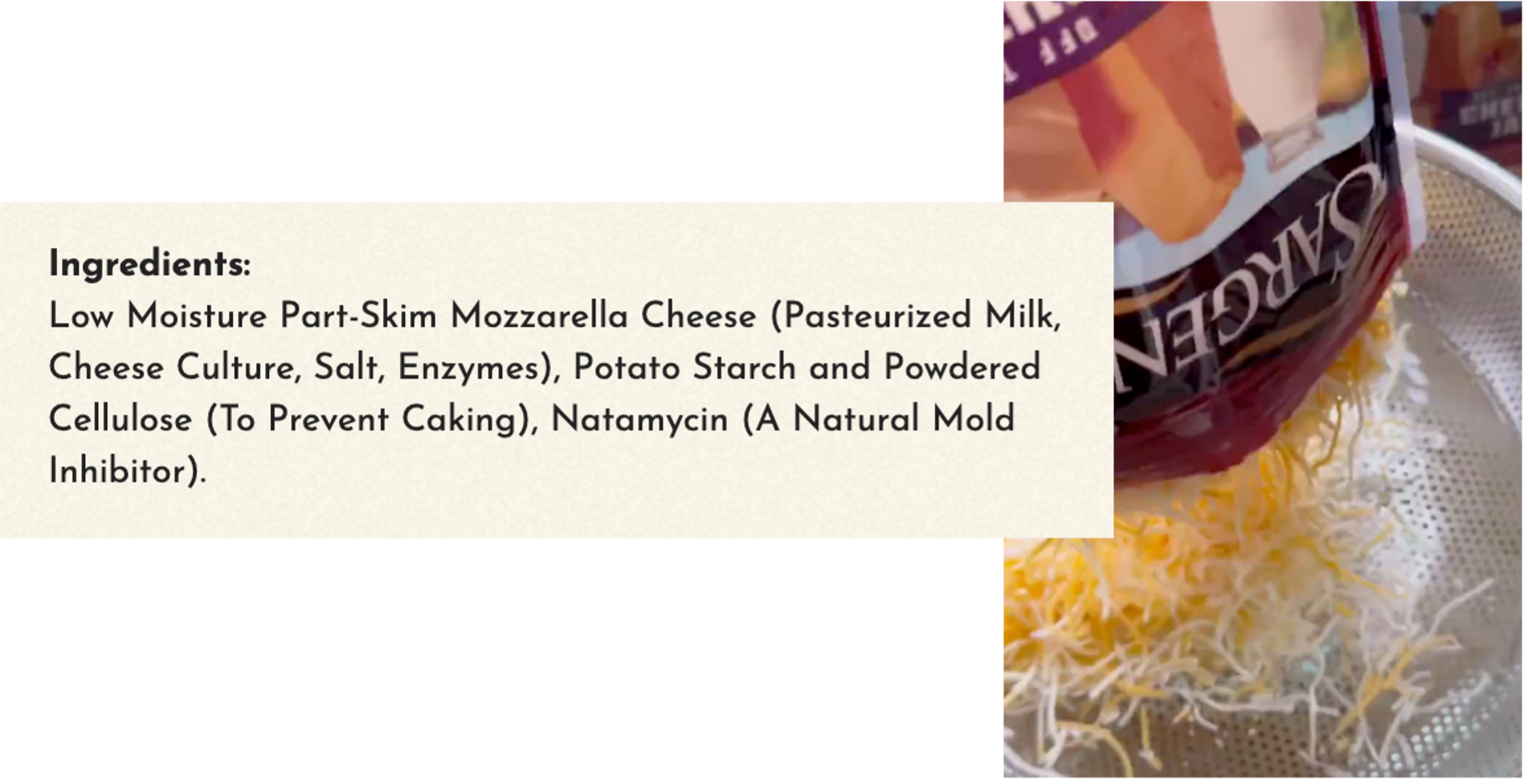 Should we be washing shredded cheese before consumption? - Black Dot ...