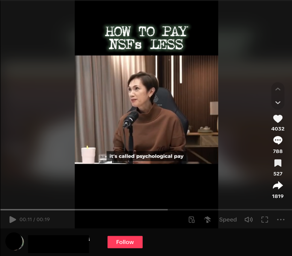 Did Minister Josephine Teo use the phrase psychological pay to justify ...
