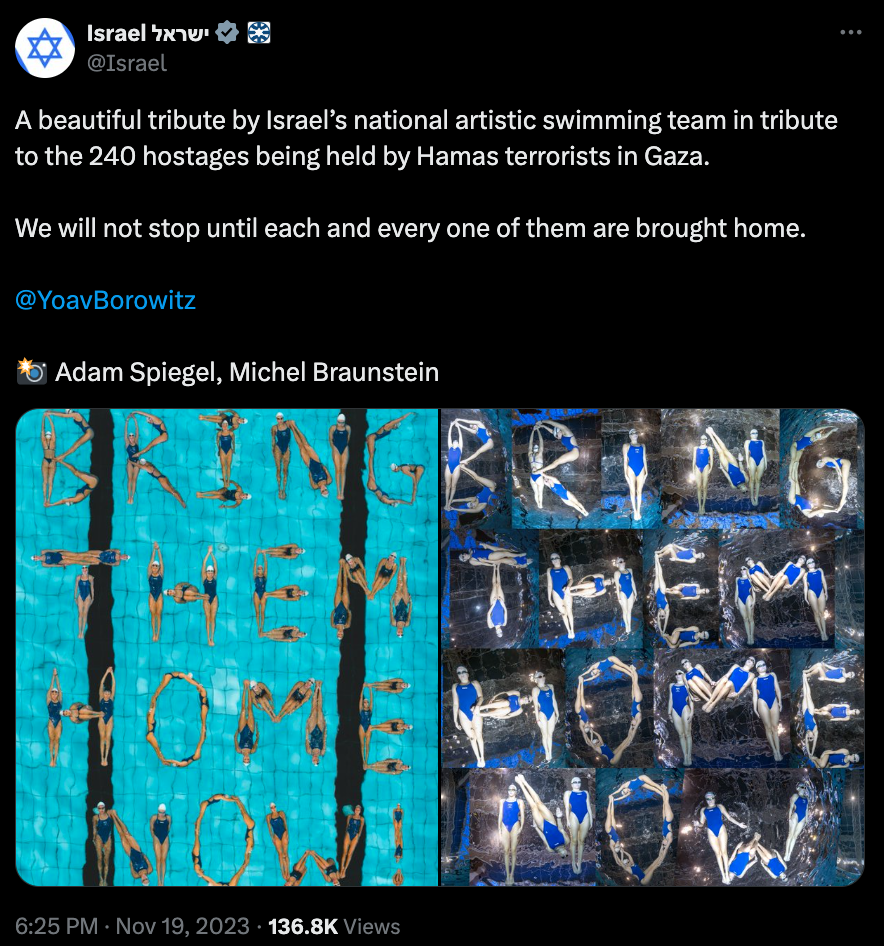 Did Israel’s artistic swimming team perform a protest routine at the ...
