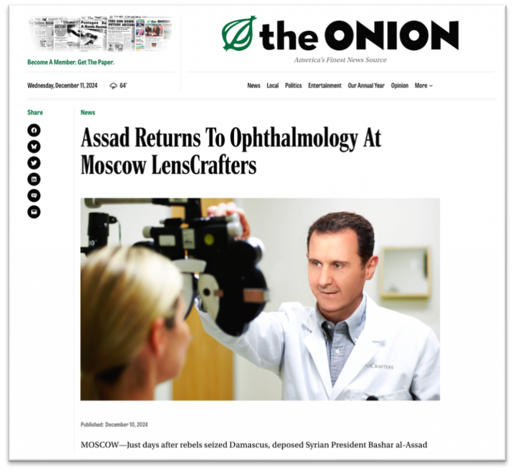Is deposed Syrian President Bashar al-Assad going back to practicing ...