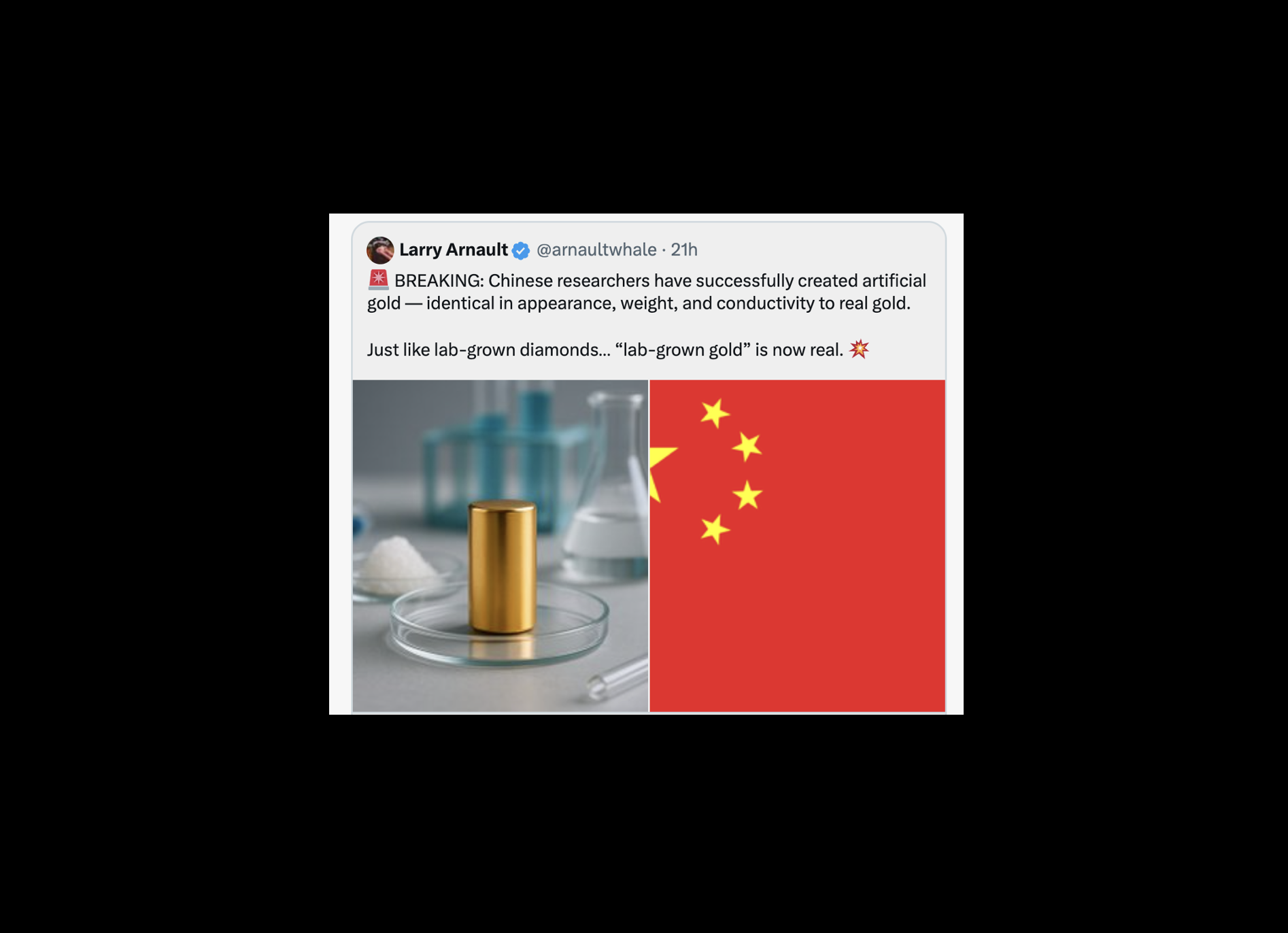 Have Chinese researchers found a way to create “lab-grown gold ...